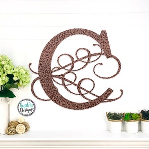 Metal Letter Outdoor Monogram | Metal Wall Decor | Monogram Sign ...