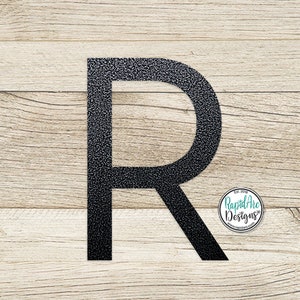 Extra Large Individual Metal Letters | Modern Deco Font | up to 36 ...