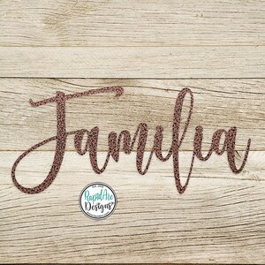Familia Metal Word | Familia Sign | Dining Room Decor | Cursive Script ...