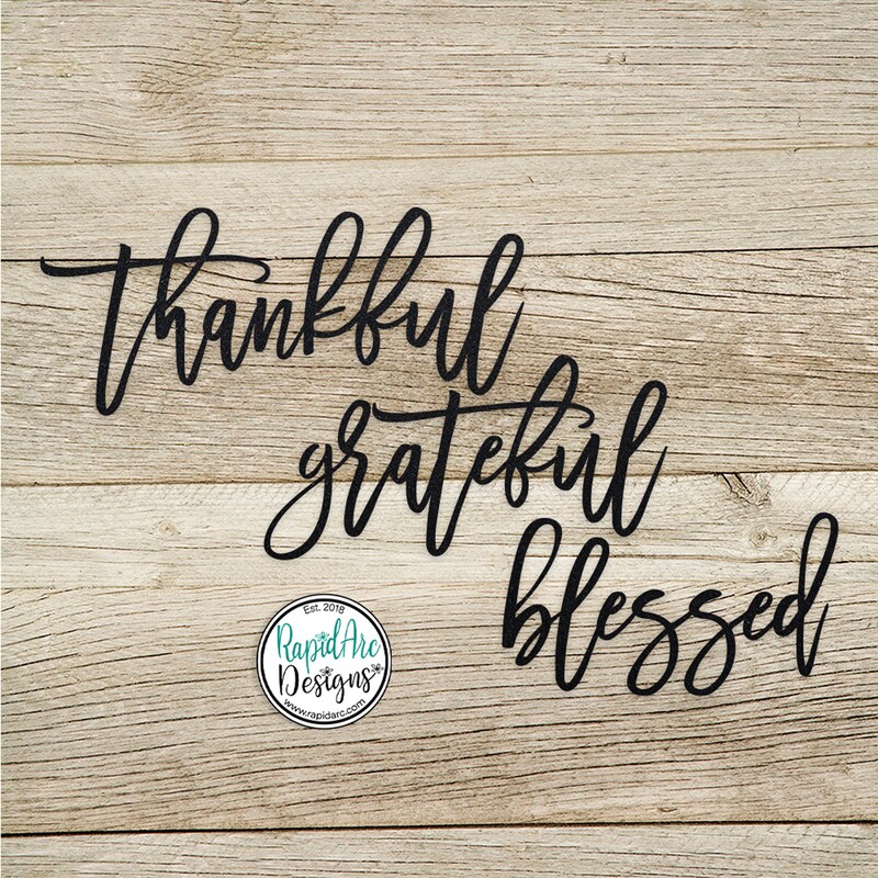 Metal Thankful Sign - Etsy