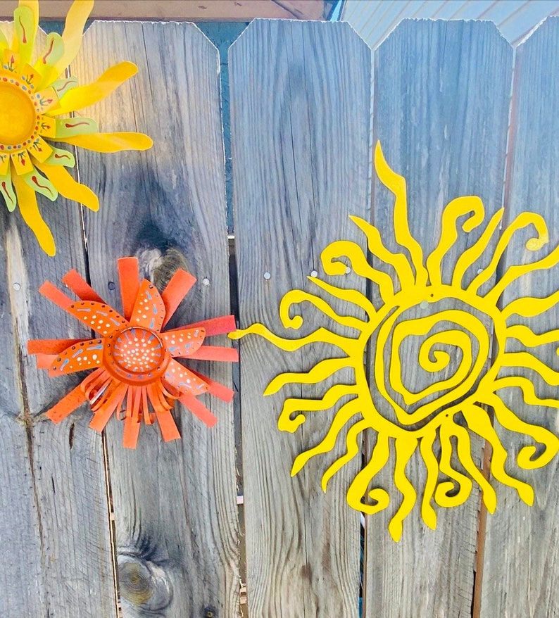 Hippie Fun Wacky Sun THE ORIGINAL Unique Metal Sun - Etsy