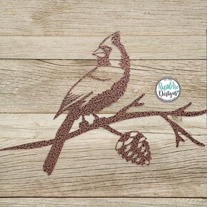 Cardinal on a Branch Metal Tree Stake | Bird Lovers Gift | Metal Garden ...