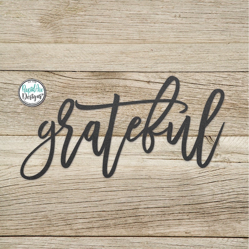 Grateful Sign - Etsy