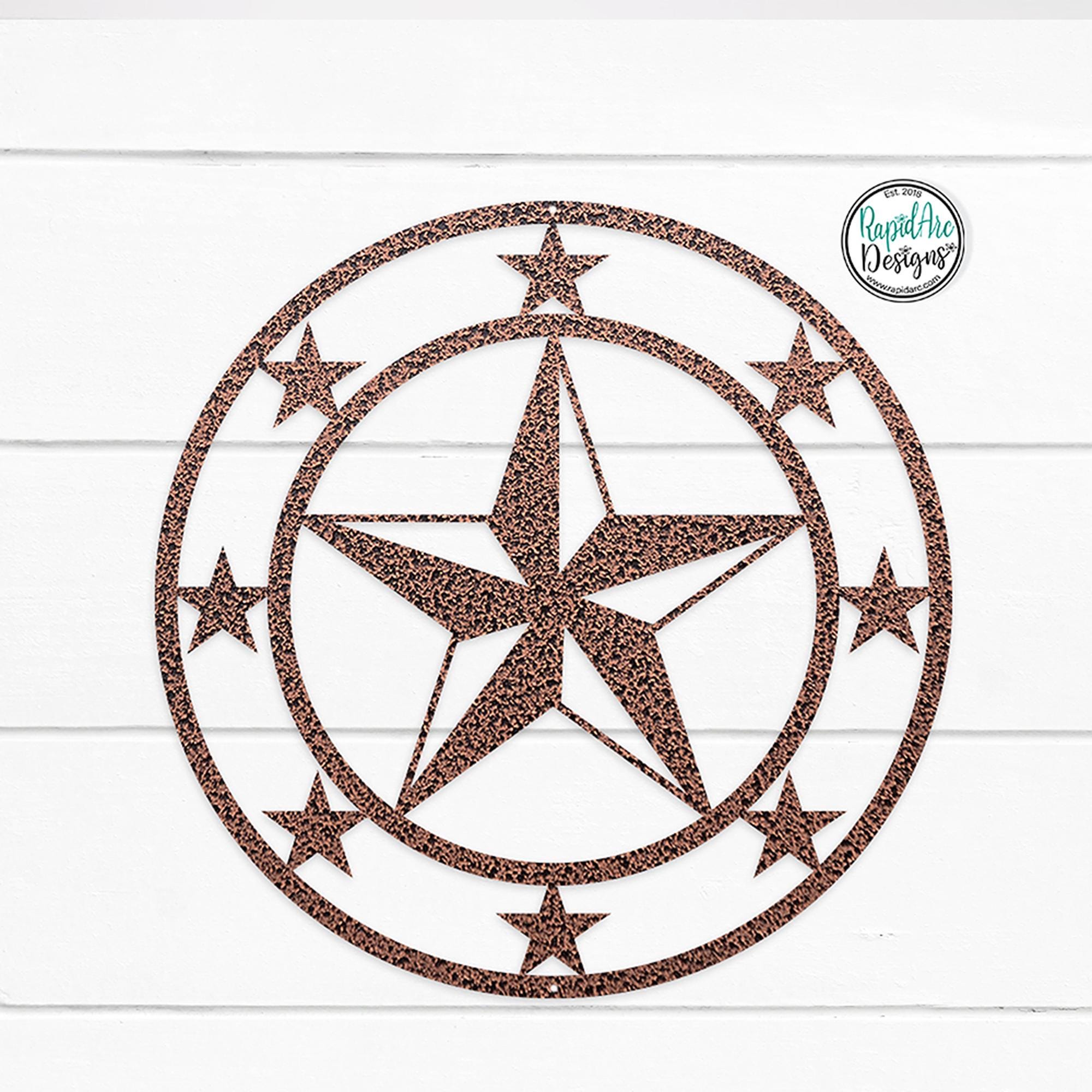 Metal Lone Star Wall Decor | Texas Star Sign, Cowboy Art - Etsy