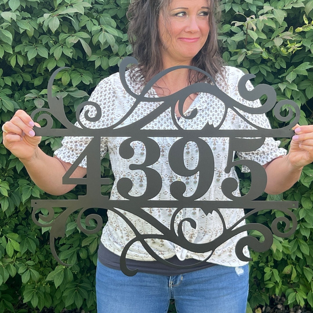 House Numbers Sign Address Numbers Modern House Numbers Home Number ...