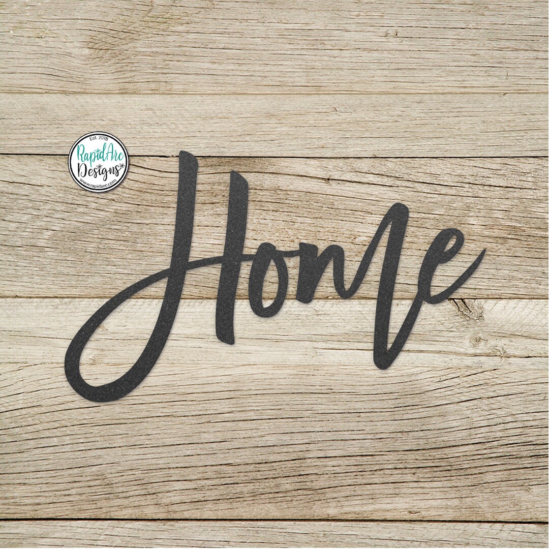 Home Metal Word Home Sign Metal Wall Decor Home Word - Etsy
