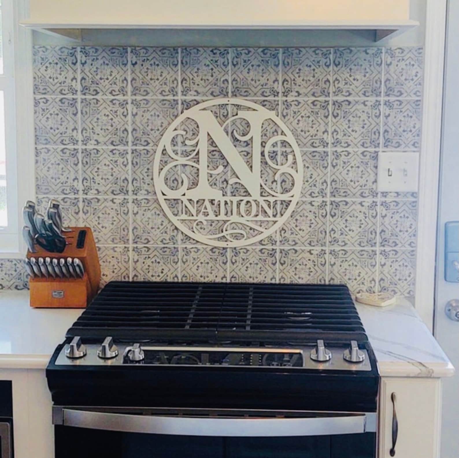 Personalized Metal Monogram Name Sign Custom Family Name - Etsy