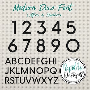 Modern Deco Metal House Number Sign | Address Sign With Street Name ...