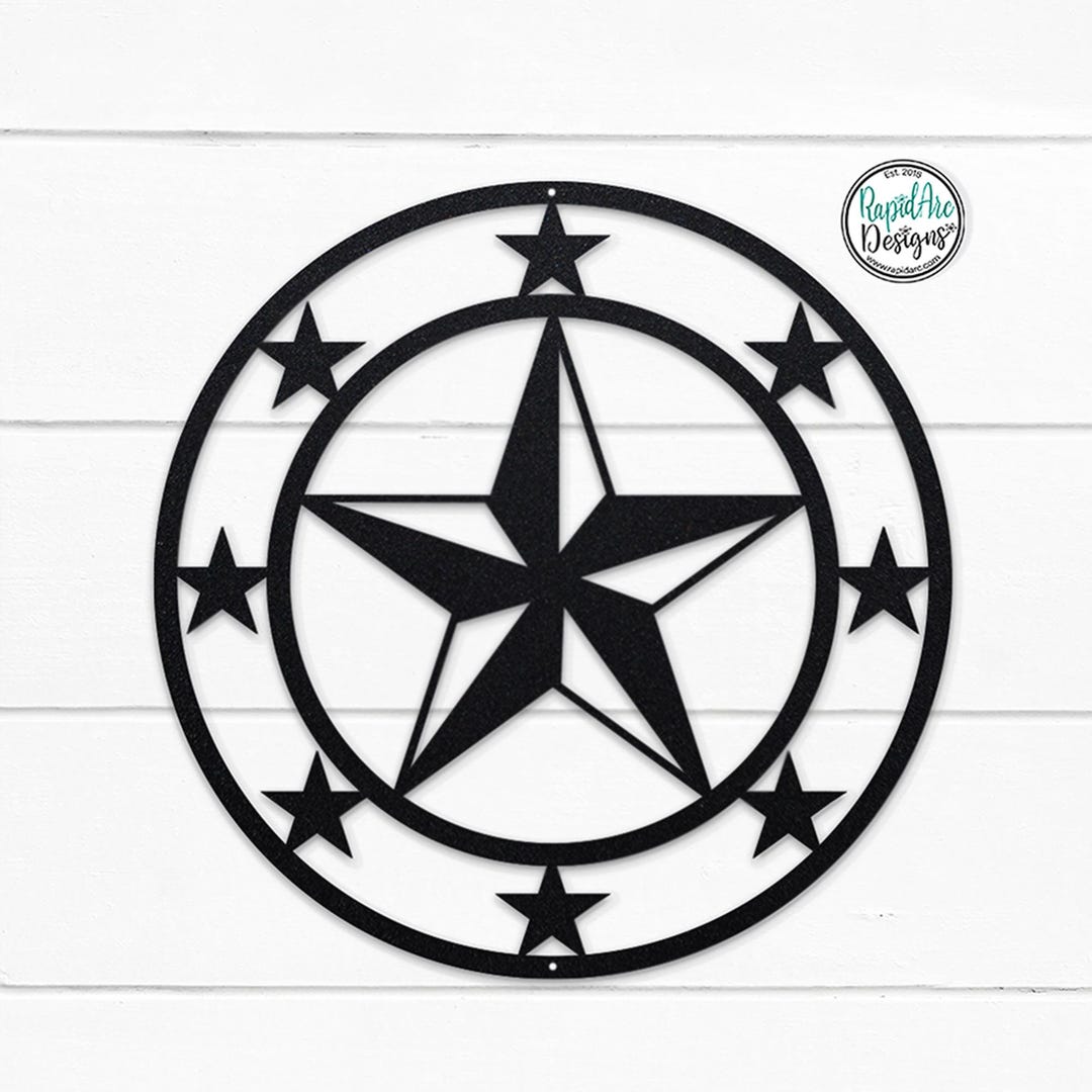 Metal Lone Star Wall Decor | Texas Star Sign, Cowboy Art - Etsy