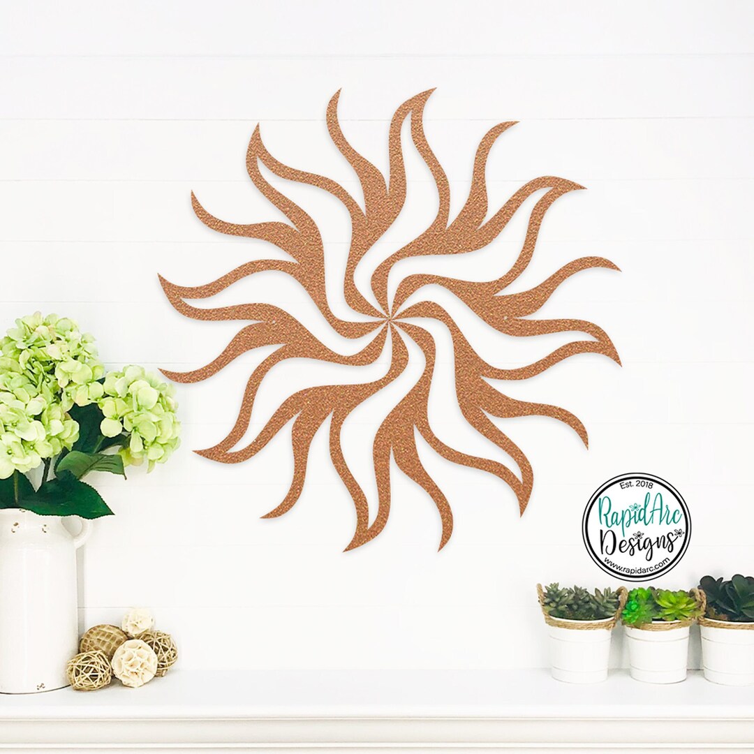 Brilliant SUNBURST Metal Sun Indoor or Outdoor Decor the ORIGINAL ...