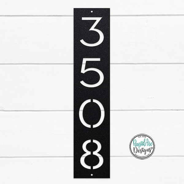 House Numbers Vertical Modern - Etsy