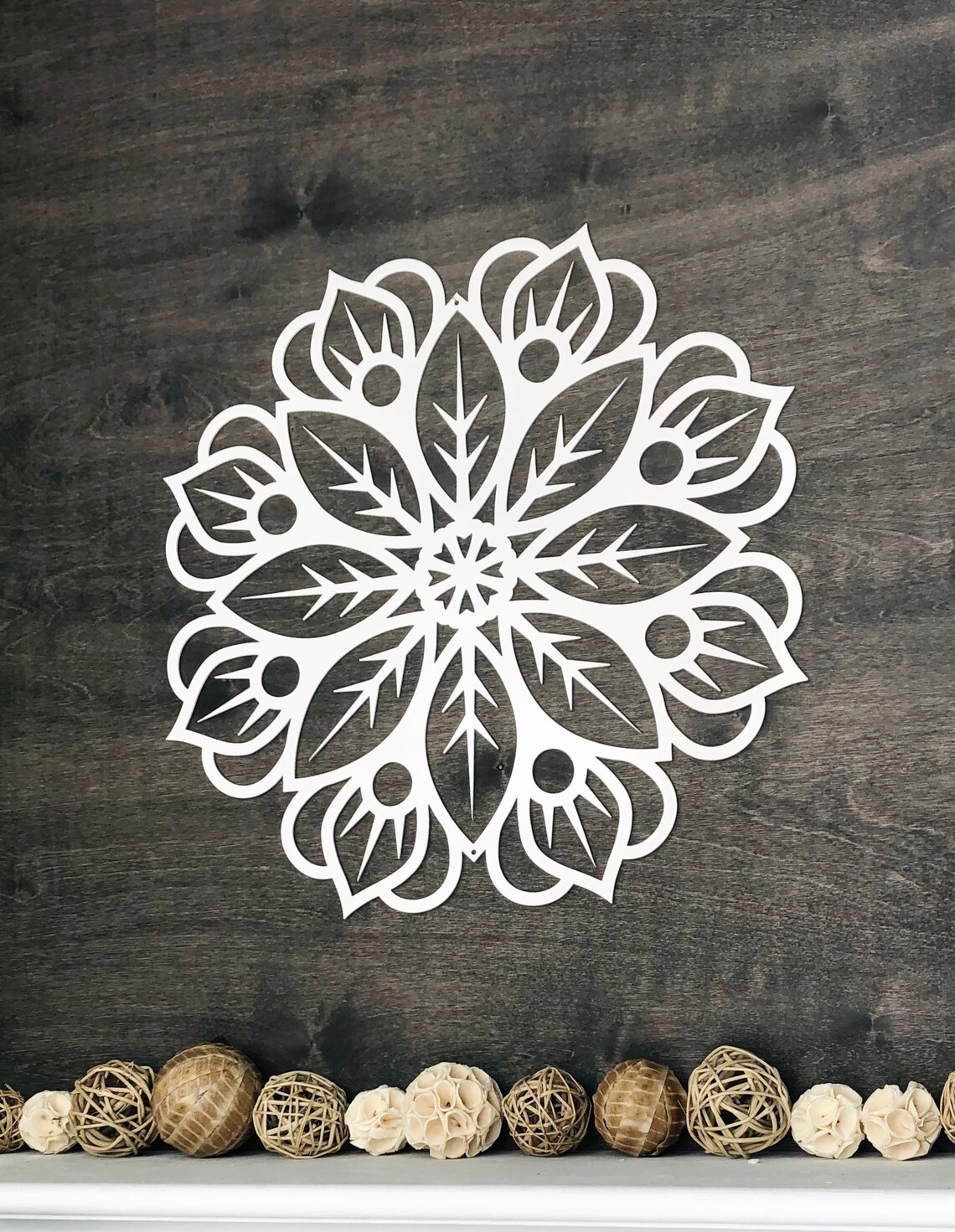MANDALA FLOWER Metal Wall Art Modern Metal Flower Unique - Etsy