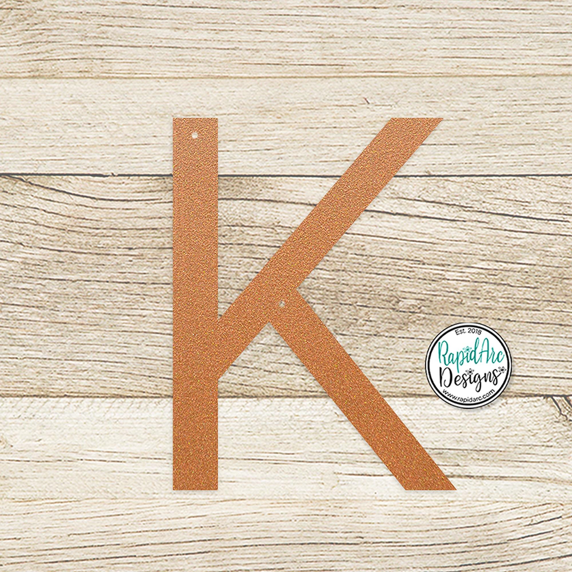 Extra Large Individual Metal Letters | Modern Deco Font | up to 36 ...