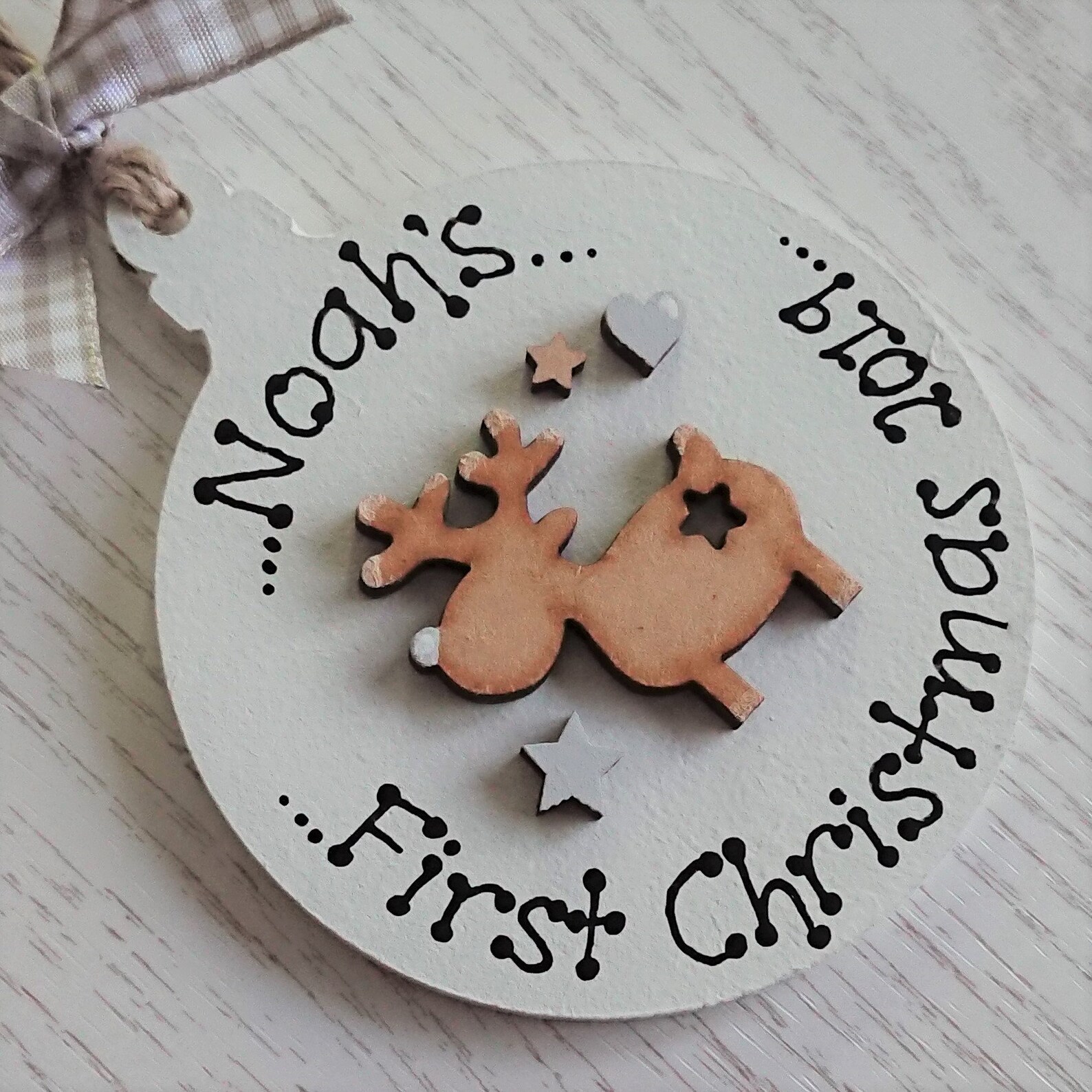 Baby's First 1st Christmas Bauble Personalised Christmas - Etsy UK