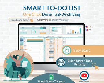 To Do List Template Spreadsheet | Google Sheets Daily Weekly Planner ...