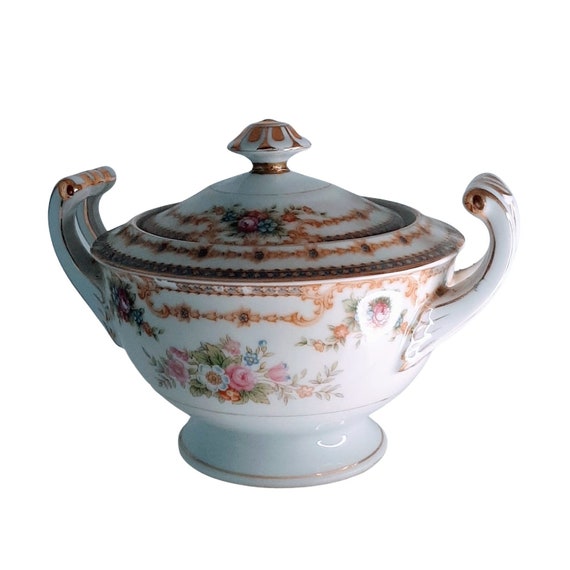 Home & Living Vintage Covered Sugar Bowl Made in Occupied Japan Serving ...