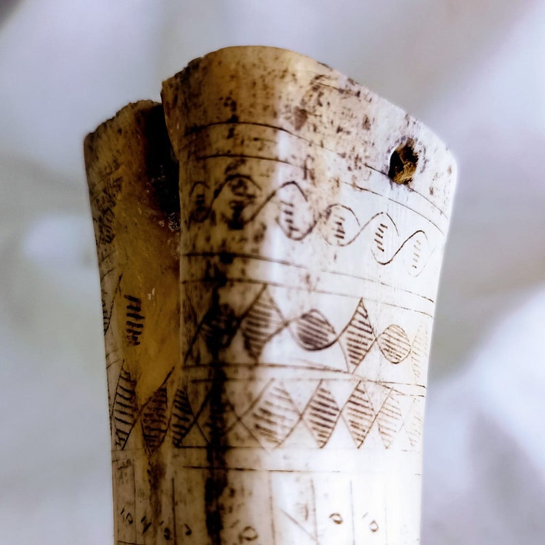 Sumatra Batak Shaman Calendar Almanac Engraved Bone Datu Porhalaan ...