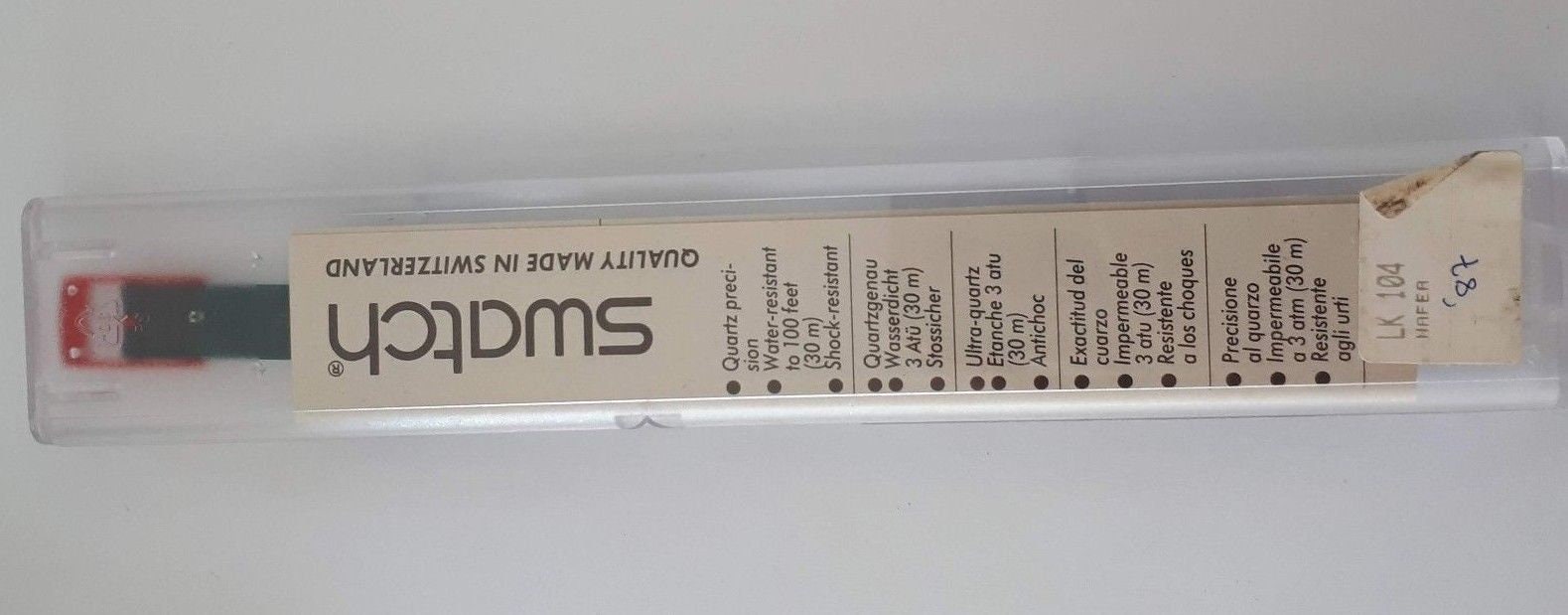 Vintage Swatch Watch LK104 NAFEA 1988 Ladies 25mm Swiss Quartz Classic ...