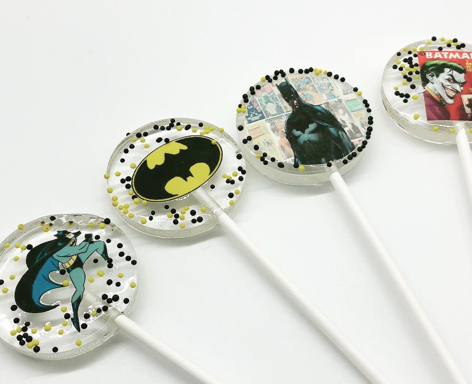 Batman Lollipops Image Lollipops Batman Party Favors Kids | Etsy