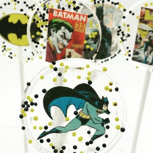 Batman Lollipops - Image Lollipops- Batman Party Favors - Kids Birthday ...