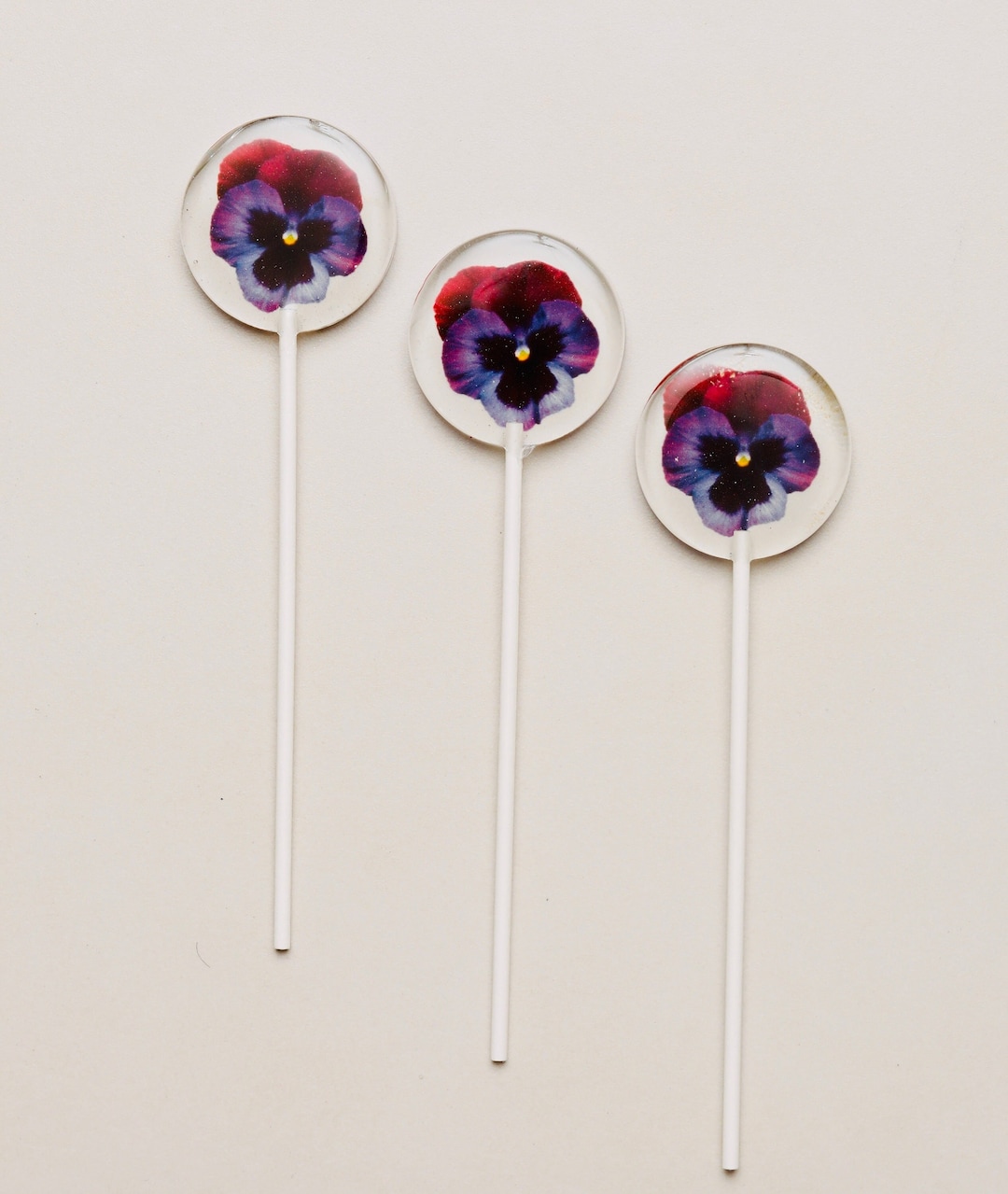 Pansy Flower Lollipops: Isomalt Candy Party Favors - Etsy