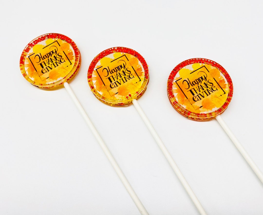 Thanksgiving Lollipops, Thansgiving Lollipops, Fall Candy, Fall Leaf ...