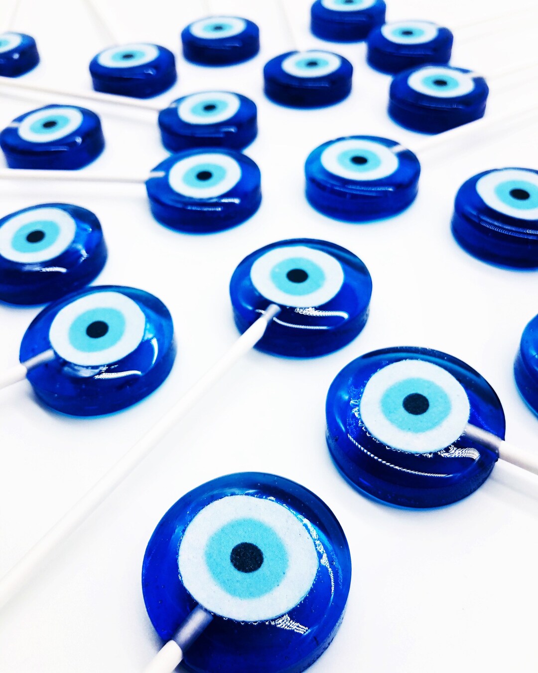 Personalized Evil Eye Lollipops: Isomalt Candy Party Favors (set of 6 ...