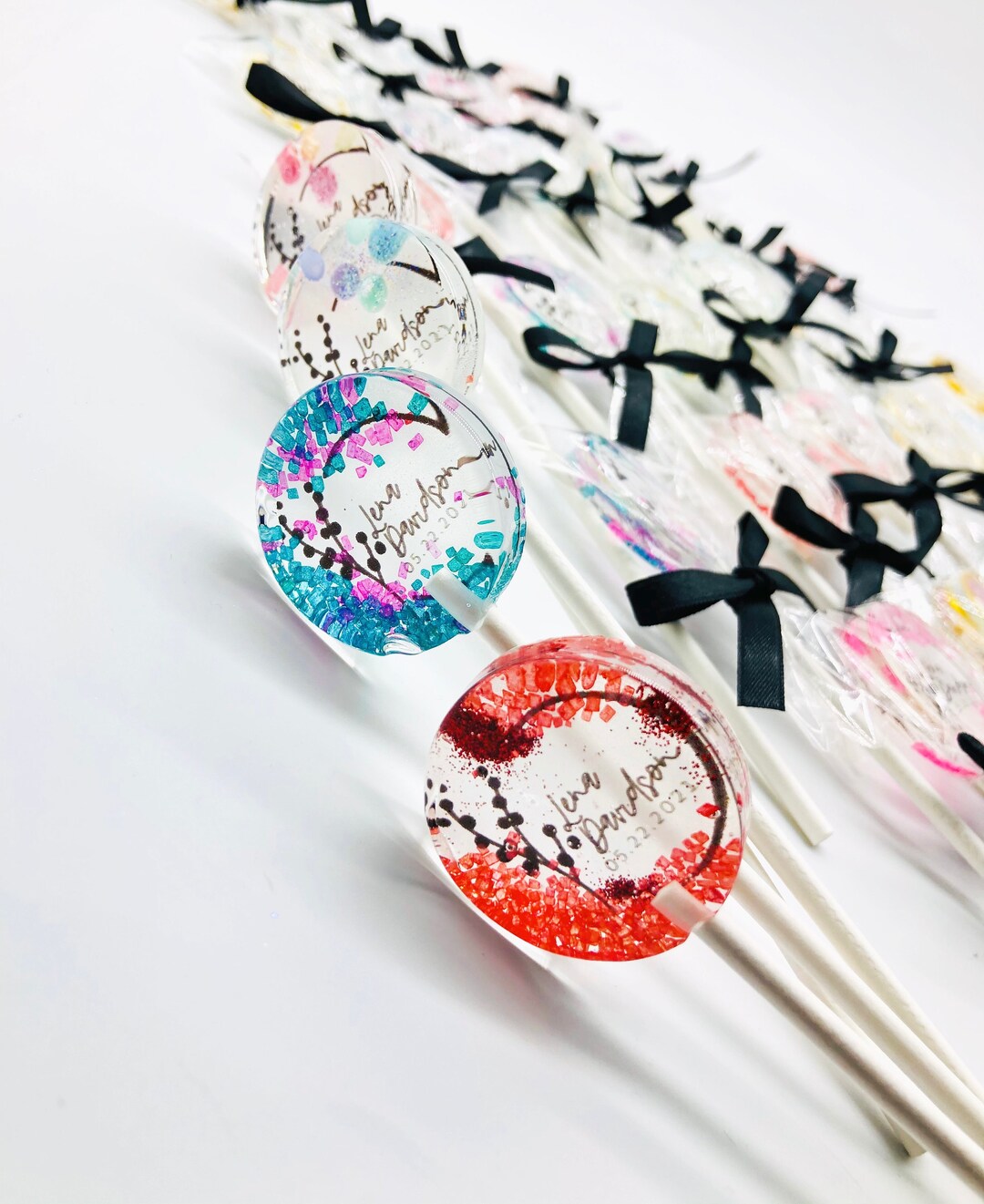 Personalized Lollipops, Logo Lollipops, Sparkle Lollipops, Glitter ...