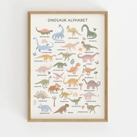 Decorative Dinosaur Poster - Spinosaurus and Parasaur - Dino Poster ...
