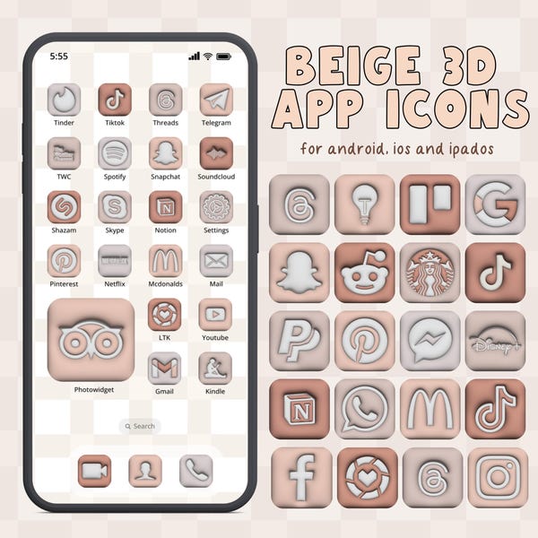 Ios 3d Icons - Etsy