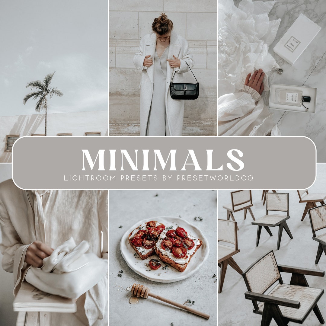 4 Minimal Aesthetic Lightroom Preset, Clean Beige White Lightroom ...