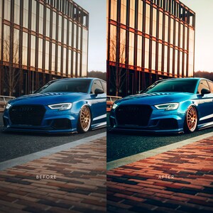 30 Cinematic Car Presets for Lightroom, Mobile & Desktop, Automotive ...