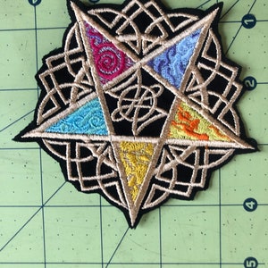 Five Element Pentacle Altar Cloth OR Iron on Patch - Etsy