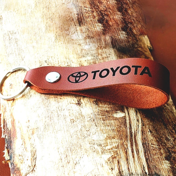 Leather Keyring - Etsy