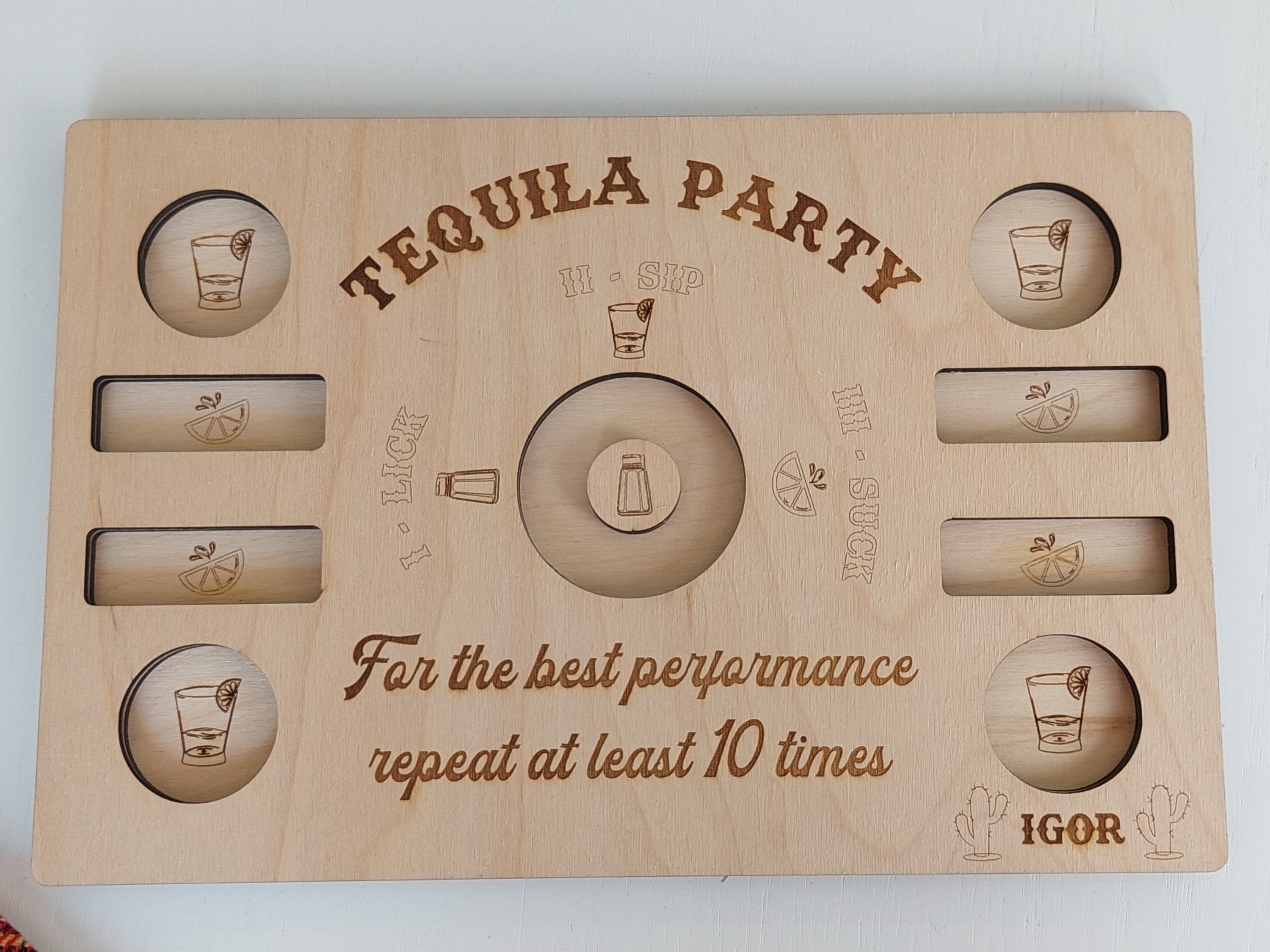 Tequila Shot Flight, Wood Tequila Board, Personalized Gift, Wedding ...