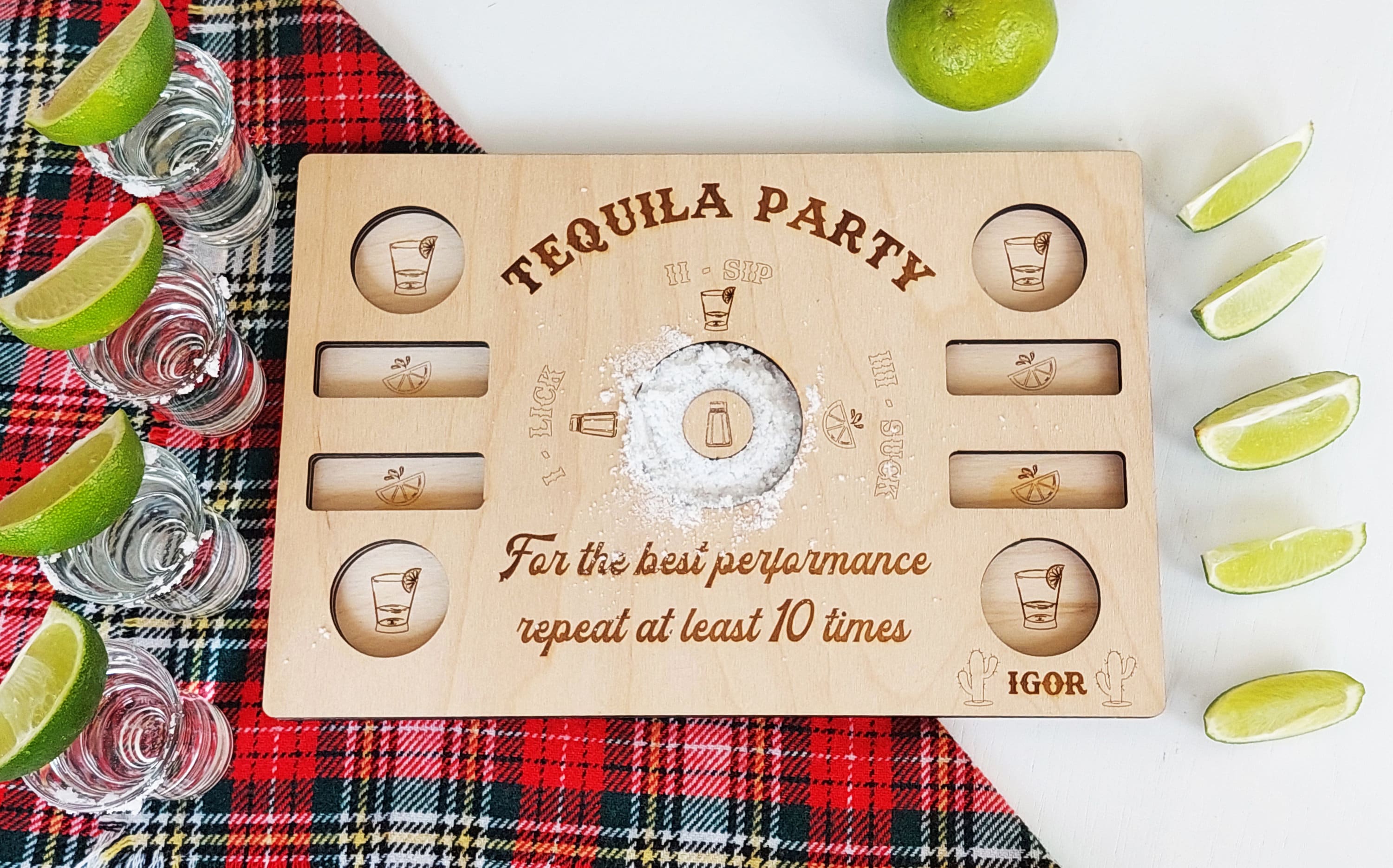 Tequila Shot Flight, Wood Tequila Board, Personalized Gift, Wedding ...