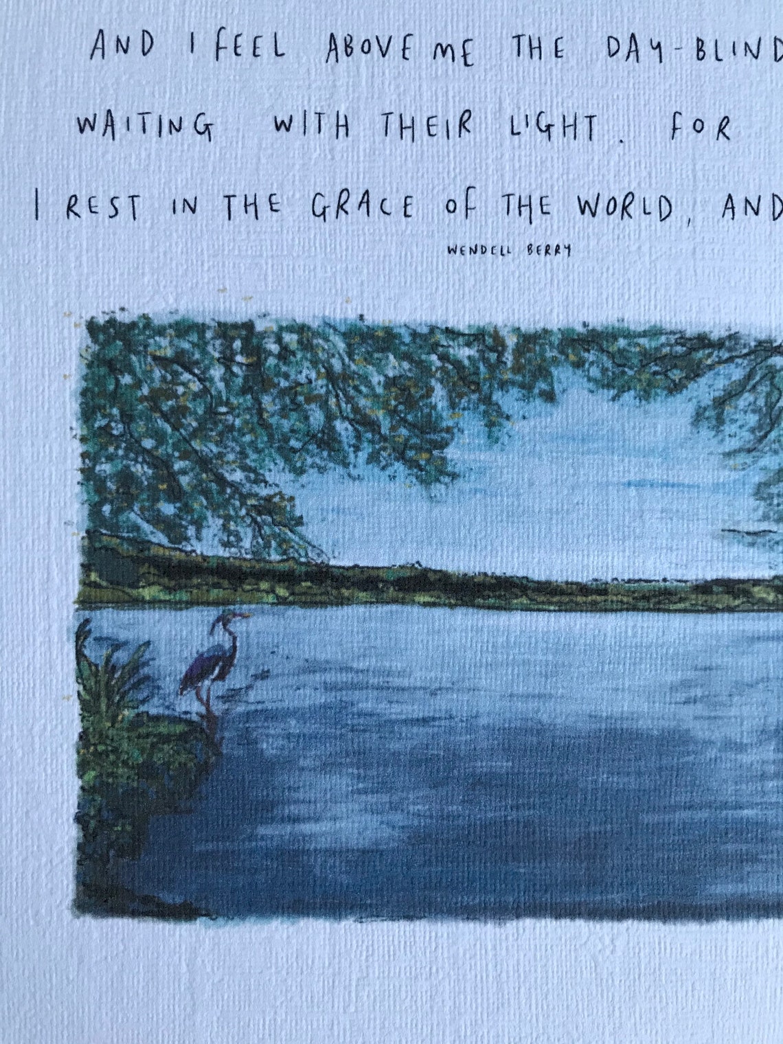 The Peace of Wild Things by Wendell Berry / Art Print Drawing - Etsy UK