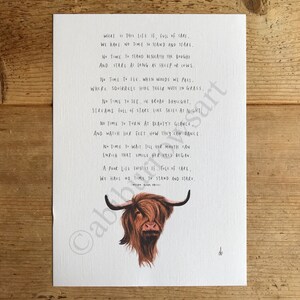 Leisure by William Henry Davies / Art Print / Poster Poem Drawing ...