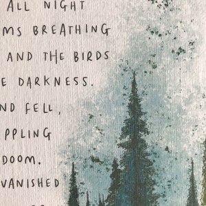 Sleeping in the Forest by Mary Oliver / Pine Trees Forest Green Poem ...