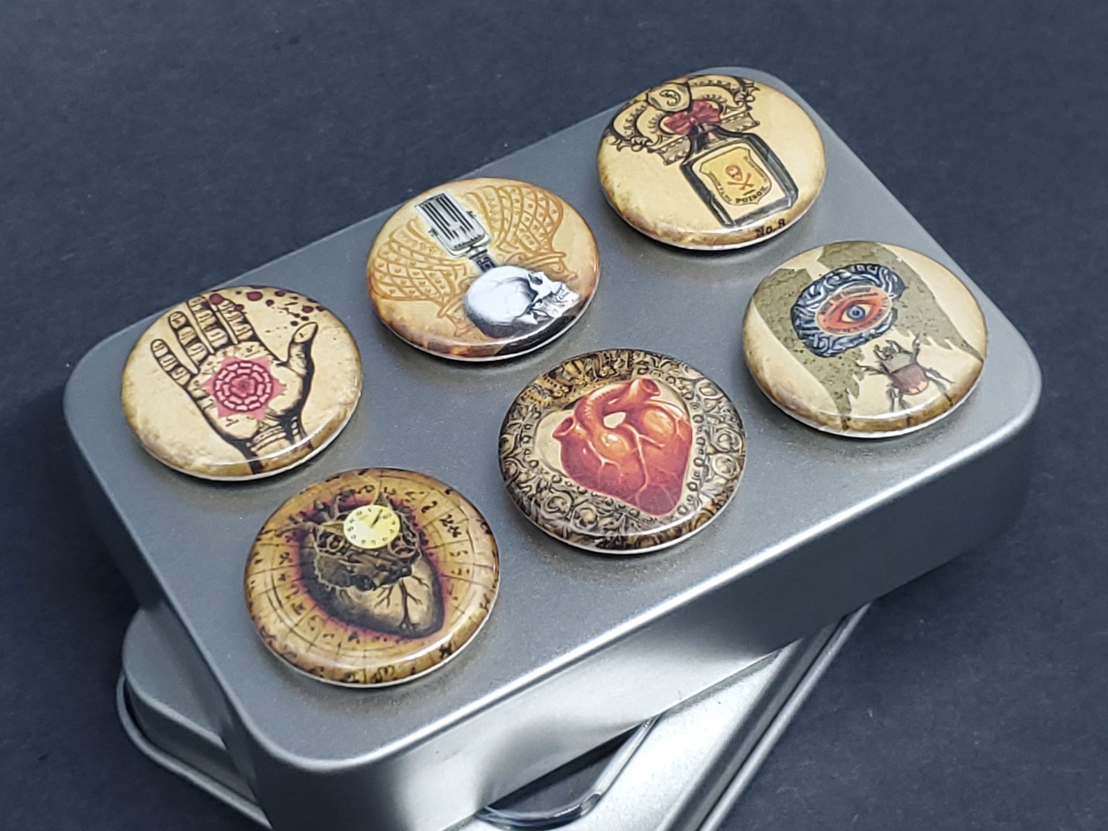 Occult Imagery 1 Magnet or Pin Back Button Set - Etsy