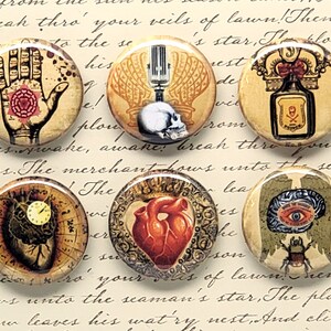 Occult Imagery 1 Magnet or Pin Back Button Set - Etsy