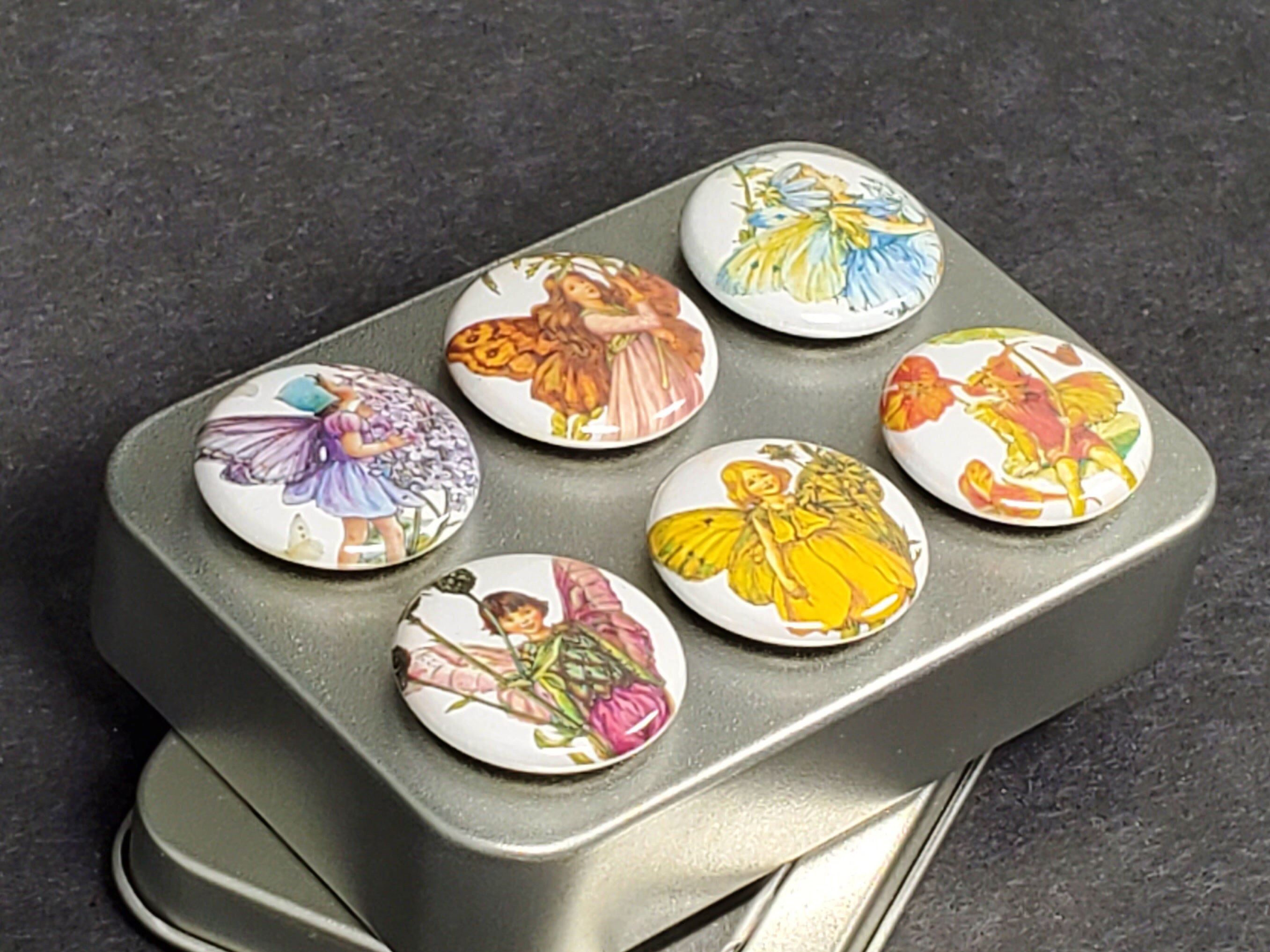 Flower Fairies 1 Magnet or Pin Back Button Set - Etsy