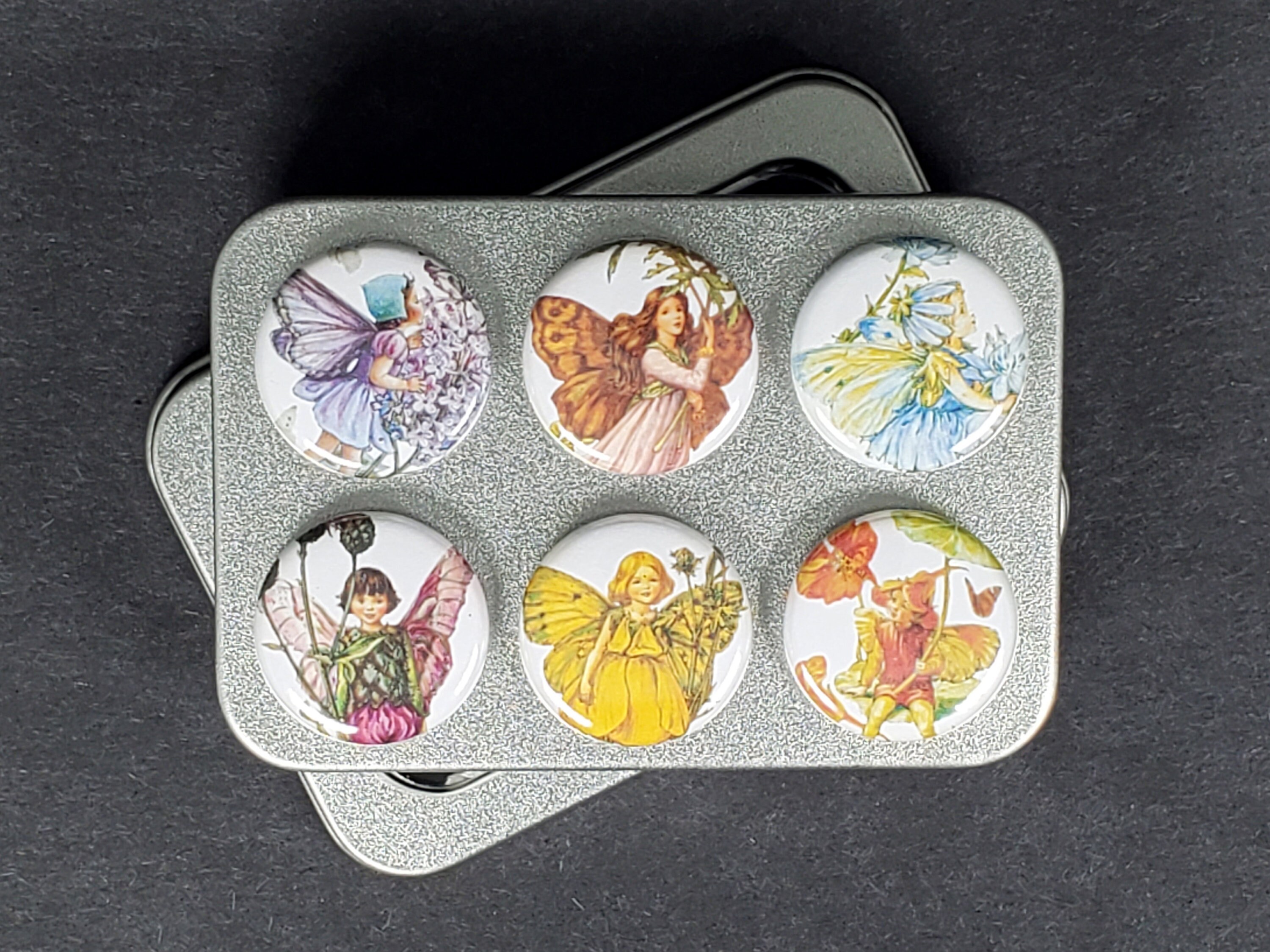 Flower Fairies 1 Magnet or Pin Back Button Set - Etsy