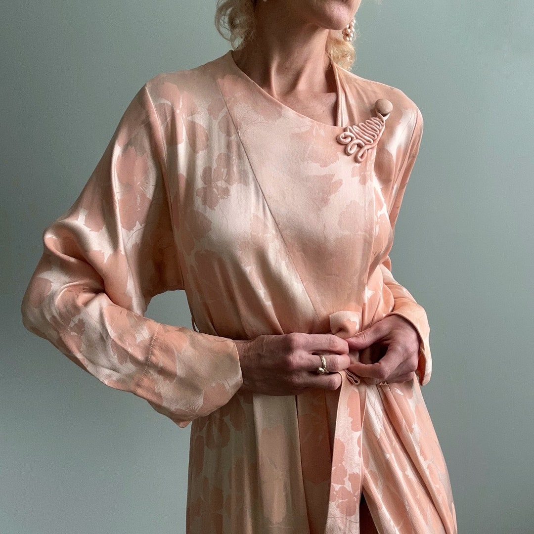 Vintage 1930s 1940s Robe, House or Hostess Dress, S - Etsy