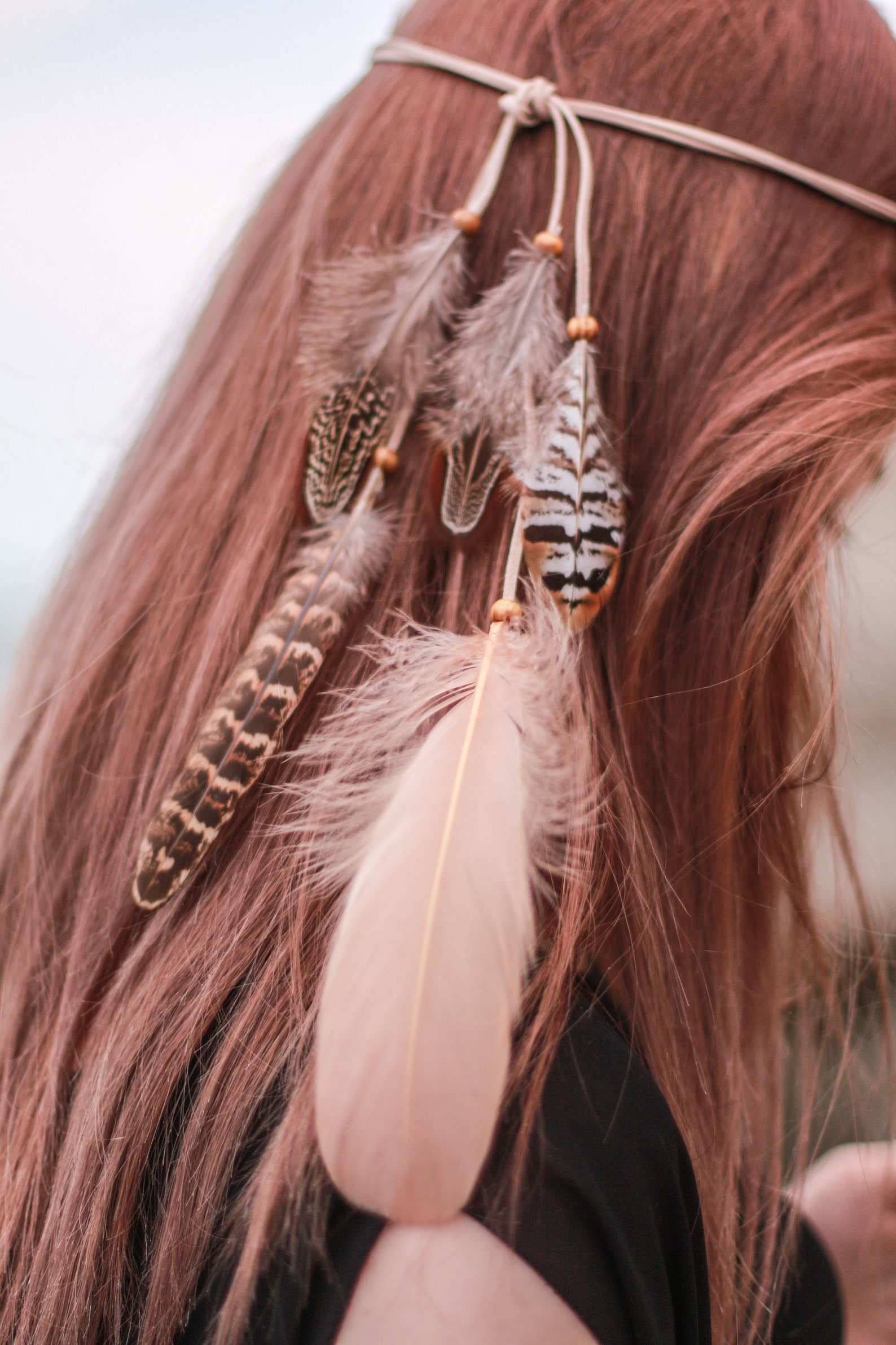 Feather Headband Boho Headpiece Feather Accessories Feather - Etsy