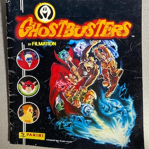 Vintage 1987 Panini Ghostbusters by Filmación Sticker Book - 37 ...