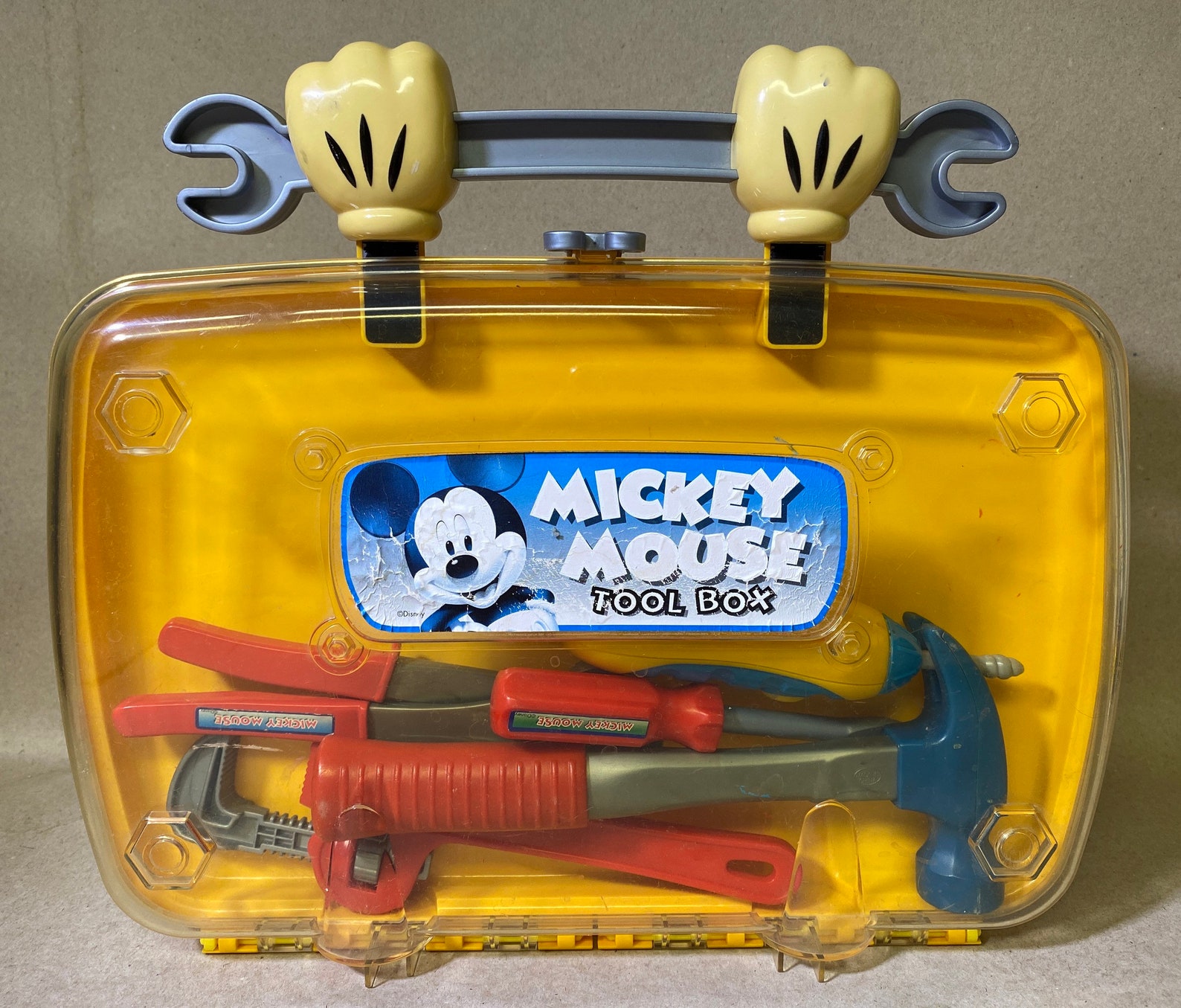 Mickey Mouse Clubhouse 5pc Tool Box Electric Drill | Etsy