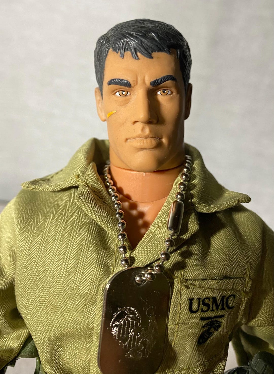 Vintage 1996 Hasbro USMC G. I. Joe Marine 11 Action Figure W/dog Tags ...