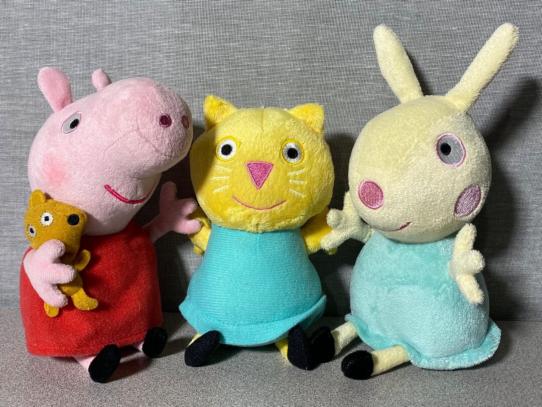 Ty Peppa Pig, Candy, & Rebecca 7.5” Plush Lot - Etsy