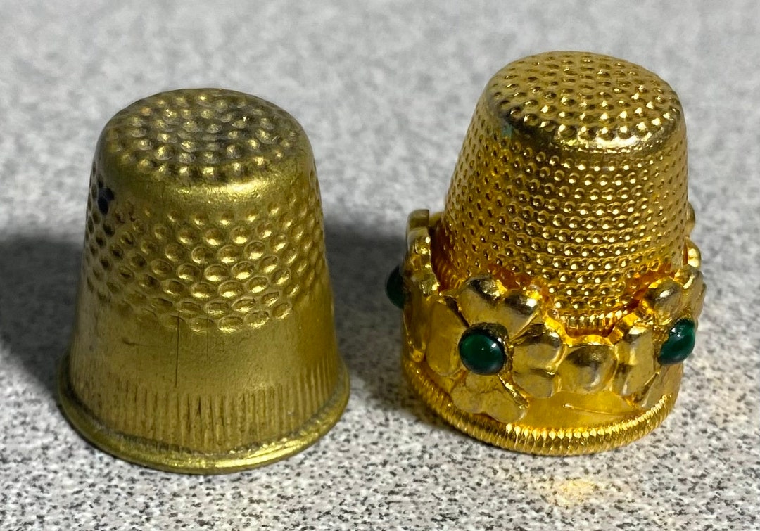 Vintage Brass Thimble Lot From Japan & Austria - Etsy